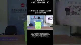Stack and Nest Plastic Crate | Space Saving Storage Solution for Logistics