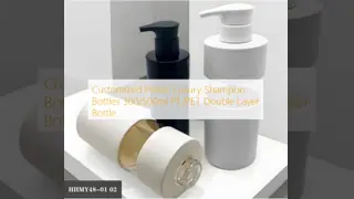 Custom PE Bottles With Pump Luxury Cosmetics