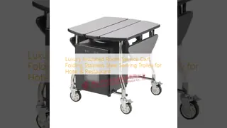 Luxury Industrial Bar Cart Serving Trolley