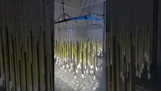View Customized Ocean Theme Fish Lamp Ceiling Chandelier Art Galleries Assembly Hall Demo