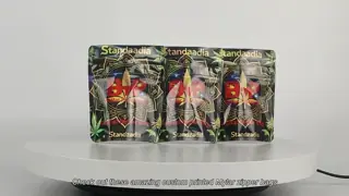 Custom Mylar Zipper Bags Fresh Food Storage