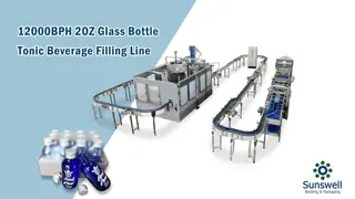 12000BPH 2Oz Glass Bottle Tonic Beverage Filling line