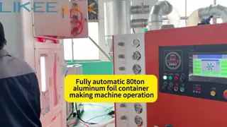T80 Aluminum foil 750ml container making machine