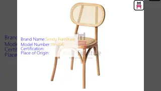 Elegant Wooden Restaurant Chairs No Install