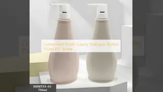 Luxury 750ml PET Cosmetic Bottles With Pump