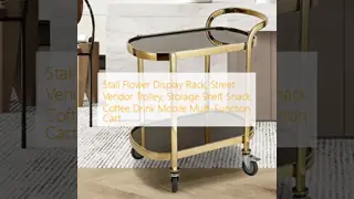 Retro Food Cart Mobile Vending Trolley