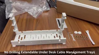 No-drill Extendable Cable Organizer