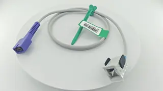 Watch:Compatible Nellcor 9 Pin Spo2 Sensor  Adult Finger Clip