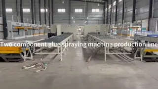 Two component glue spraying machine