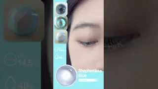 Wholesale Colored Contact Lens Shepherdess Blue 14.5mm, Comfortable Natural Style