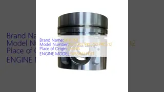 Nissan UD FE6T Piston 12010-96507 Engine Part