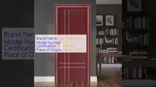 WPC Hollow Door Moisture Proof Soundproof Low Maintenance