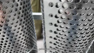 Our factory has sufficient stock of perforated mesh, with real inventory video shooting.