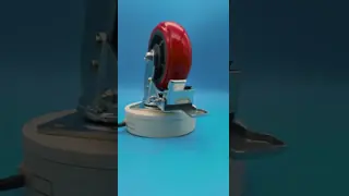 Polyurethane (PU)  heavy-duty brake casters.