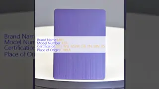 Violet Hairline Steel Sheet 201 Decorative