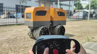 New Remote Control Double Drum Sheep foot Vibratory Roller Hydraulic Trench Roller for Compaction Pr