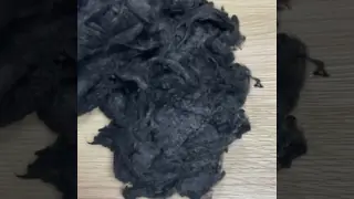 Premium Black Viscose Staple Fiber 1.56D×38mm for Home Textile Production