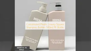 Custom PE Cosmetic Bottles With Pump