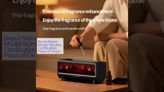 3D Flame Humidifier Home Decor