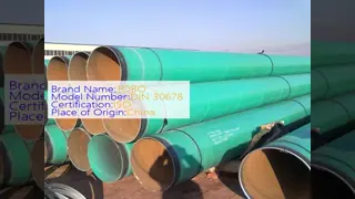 6 Inch API 5L X52 Steel Pipe DIN 30678 Coated