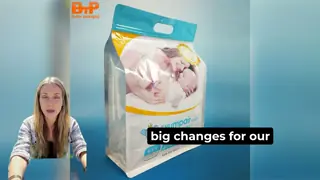 Custom Zipper Diaper Packaging Bags