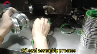 Oil seal processing combination