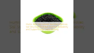 Humic Acid Soil Conditioner Boosts Yield