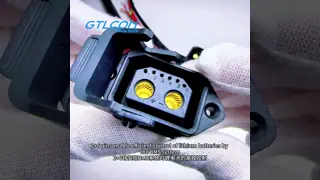 2+6P lithium battery connector female and male wire harness with self-locking function