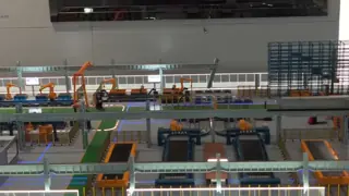 Custom Modern Office Building Architectural Model with Elevator Lift Function & LED Lighting