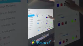 Multi color pen writing for smart board
