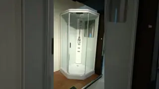 View Fashionable aluminum alloy frame shower room with the roof and tray Demo