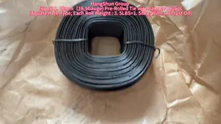 Export USA 1.48mm=16.5Gauge Square Hole Type Pre-Rolled Tie Wire Sample Details