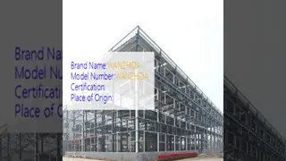 Earthquake Proof Steel Factory Buildings