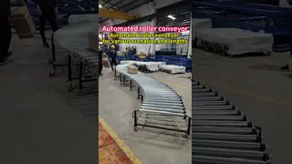 Automated Roller Conveyor System for Warehouse and Factory Material Handling