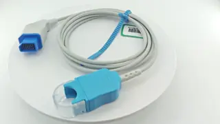 Watch:Compatible Nihon Kohden 14 Pin Spo2 Extension Cable to Nihon Kohden DB9 2M  1