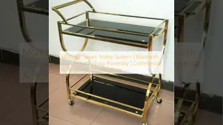 Luxury Hotel Trolley Gold Crystal Elegance
