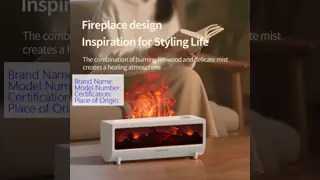 3D Flame Humidifier Relaxing Bedroom Office
