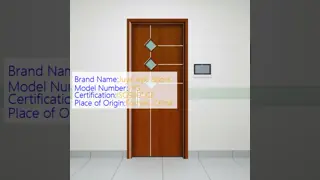 WPC Glass Door Heat Insulation Rot Resistance