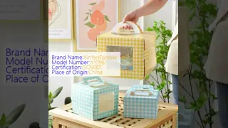 Tall Cake Boxes Handles Layered Mousse Cakes