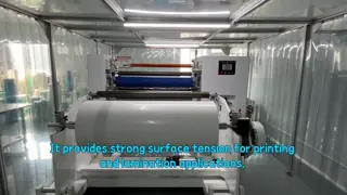 Clear PET Film Roll with Colorful Corona Marker | High Quality BOPET for Printing