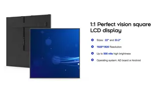 1:1 Perfect vision square LCD display