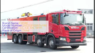 Heavy Duty Fire Truck 10000L Water 8000L Foam