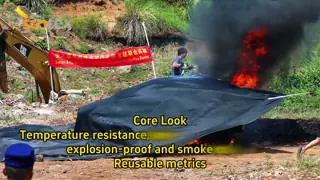 China Suntex Fire Blanket Stops Flame Instantly