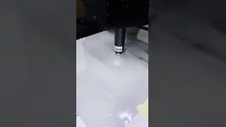 Batch cutting 1mm small circles from ultra-clear glass