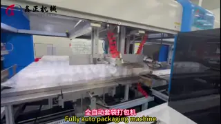 Fully suto packaging machine for beverage bottle with double bagging