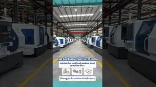 Flat Bed Linear Tool Turret Lathe#machine #manufacturing #factory #welding #cnc #cncmill