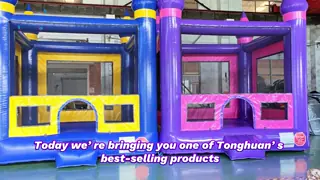 4x4x4m Colorful Custom Inflatable Trampoline Bouncing Castle For Amusement Park Rental And Events