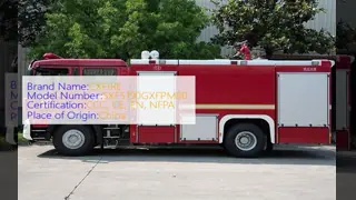 Sinotruk HOWO Fire Truck 8000L Water Foam