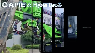 APIE rotary drilling rig KR60E with extended crawler for shipping