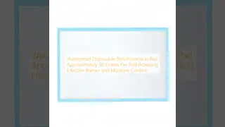 Waterproof Bed Pad 60x90cm Odor Control